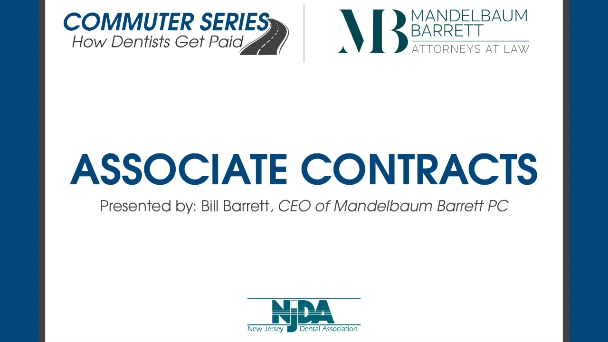 How Dentists Get Paid- Associate Contracts – NJDA On Demand